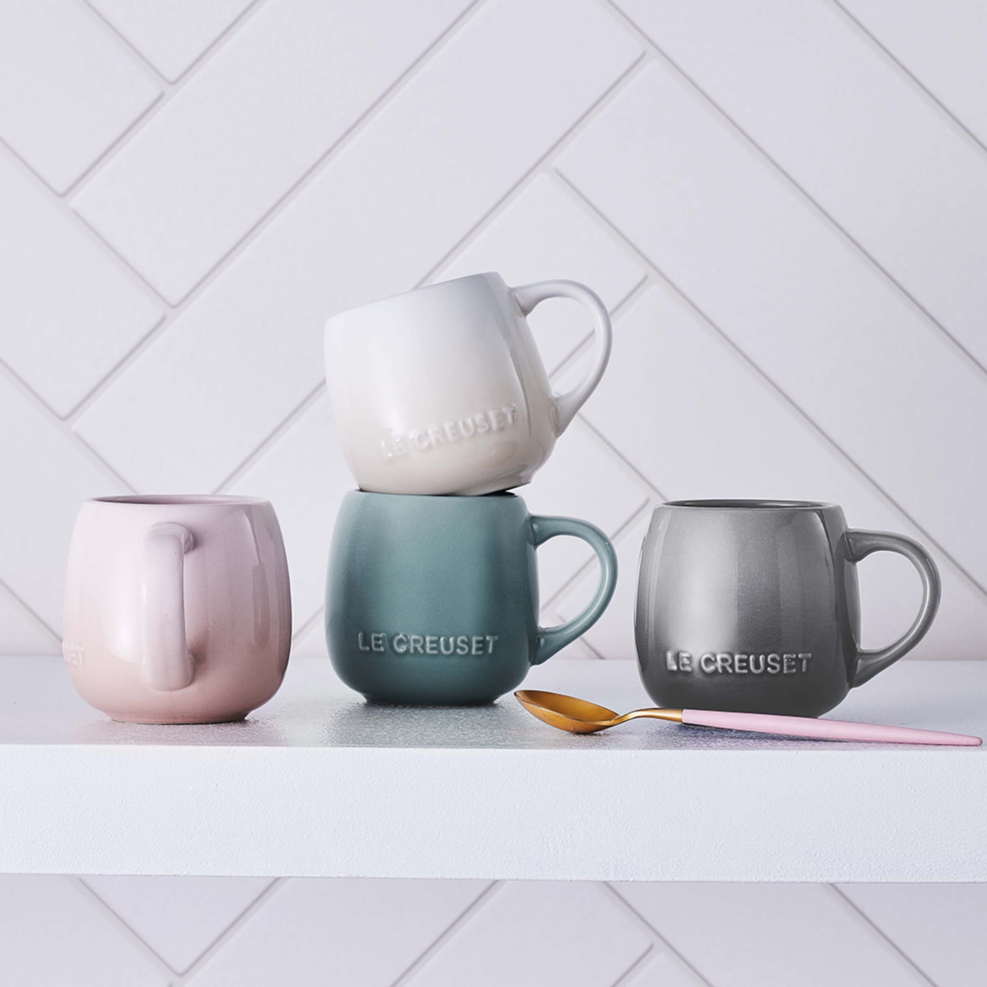 Le Creuset Stoneware Coupe Mug 320ml Meringue Kitchen Warehouse™